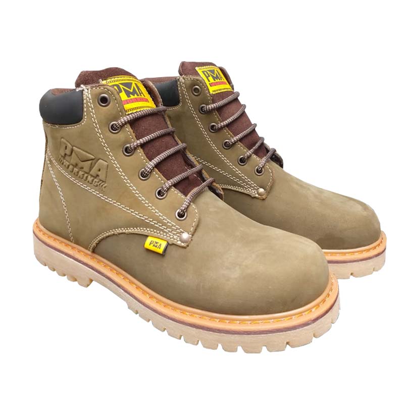 Bota Nobuck Olivo Hombre Caballero Trabajo Pma Industrial