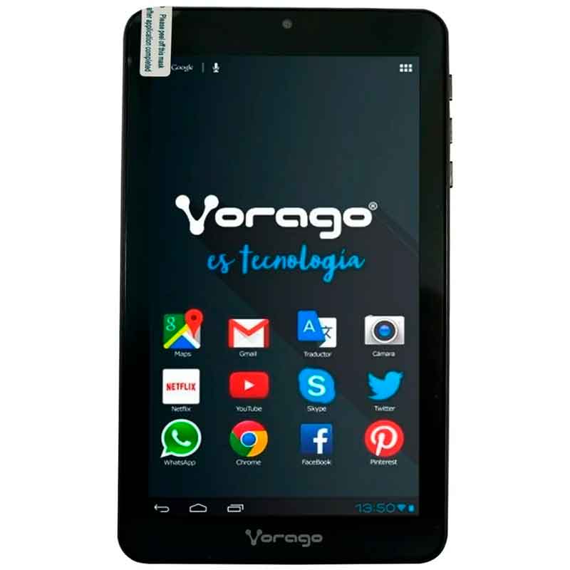 Tablet VORAGO Pad 7 Quad Core 1GB 8GB Android 8.1 Negro PAD-7-V4-BK