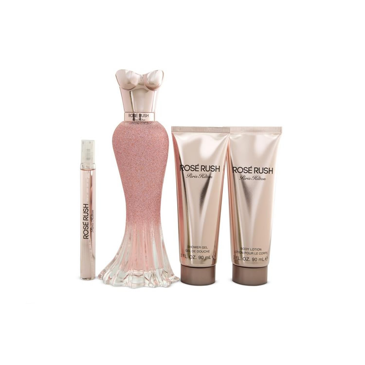 Kit De Perfume Paris Hilton Rose Rush Eau De Parfum 100 ml 4 Piezas