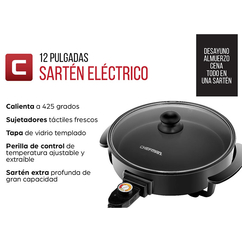 Sarten Electrico Chefman