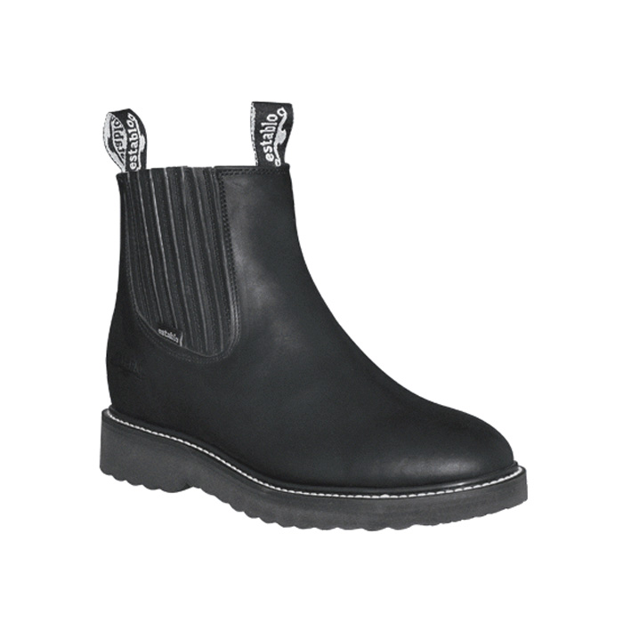 Botín Bota De Trabajo Establo Mod.501 Negro Grasso Industria