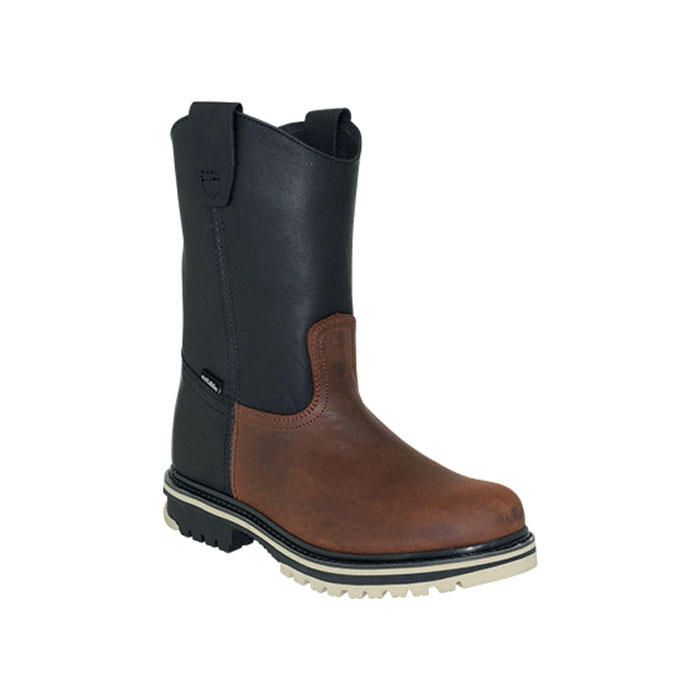 Botín Bota De Trabajo Establo Mod.563 Café Negro Industrial