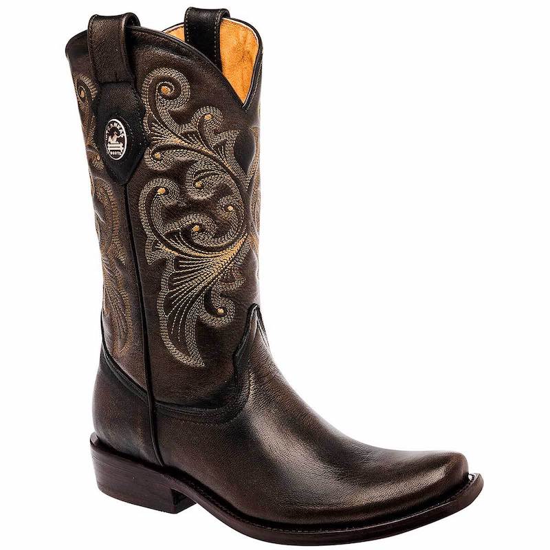 Botas western Exterior Piel Color Cafe de Trankas Boots