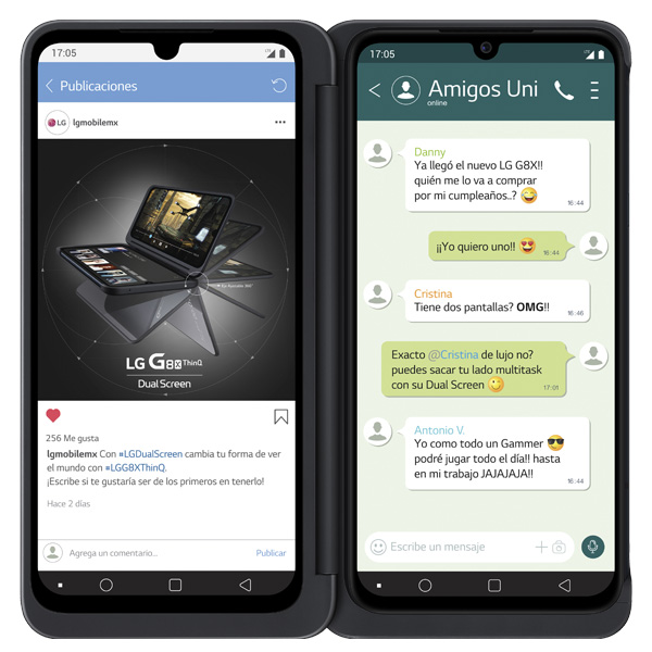 Celular LG LTE LM-G850UM G8X THINQ Color NEGRO Telcel