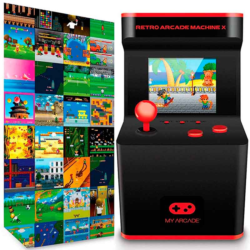 Consola Portatil Retro Arcade Machine X 300 Juegos Negro