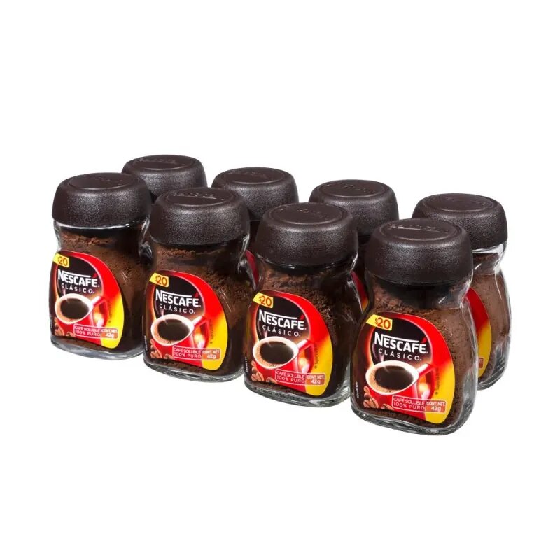 Café Soluble Nescafé 8 pzas de 42 g c/u