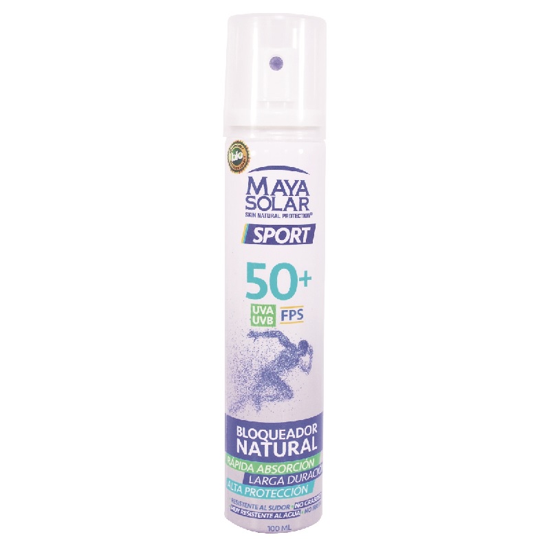 Bloqueador Solar Biodegradable Fps 50 Sport Maya Solar 100ml