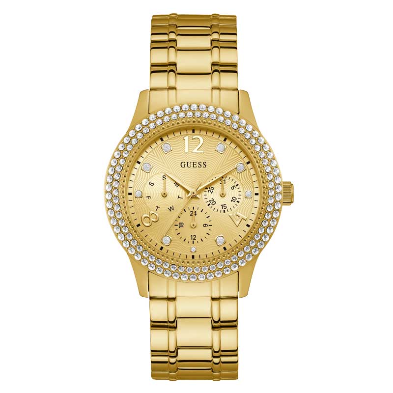 RELOJ GUESS BEDAZZLE DAMA DORADO