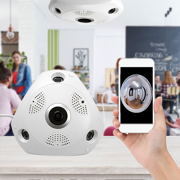 CÁMARA IP WIRELESS DE 360 GRADOS MASTER MS-CAM360-1.3