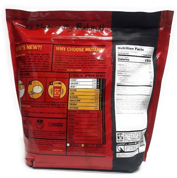 Proteína Mutant Whey, 5 libras, sabor a Triple Chocolate
