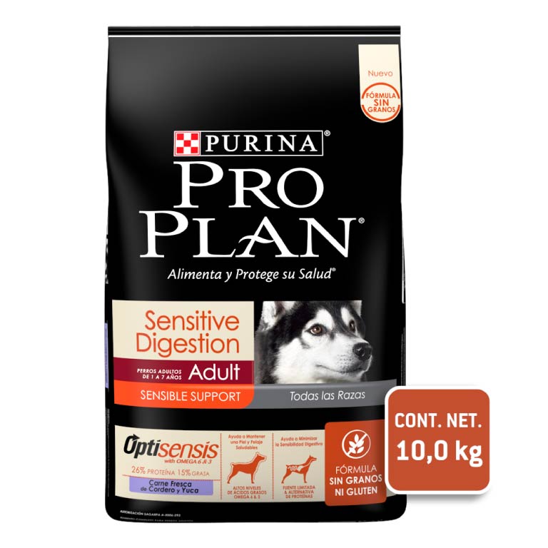 Pro Plan Sensitive Digestion Adulto 10 Kg Optisensis - Alimento para Perro