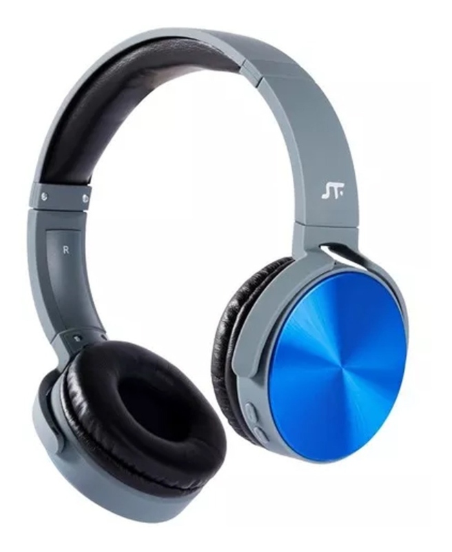 AUDIFONO RADIANT BLUETOOTH CON MICROFONO AZUL ST-86515