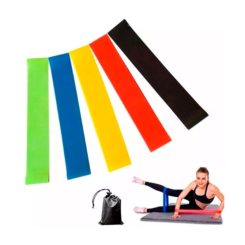 Set Bandas Elasticas Ligas de Resistencia 5 Ligas