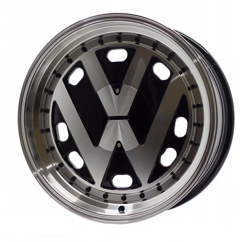 RIN BRISTOL VW MODELO A009 17" 4-100 COLOR NEGRO PULIDO