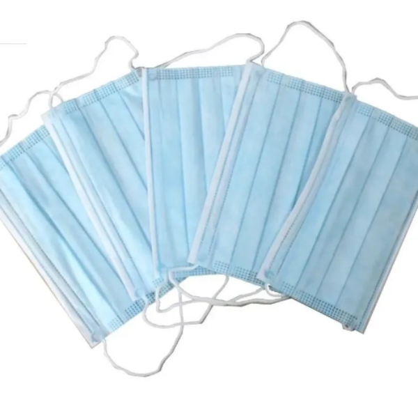 Paquete De 5 Cubrebocas Tricapa Termosellado Ch Color Azul