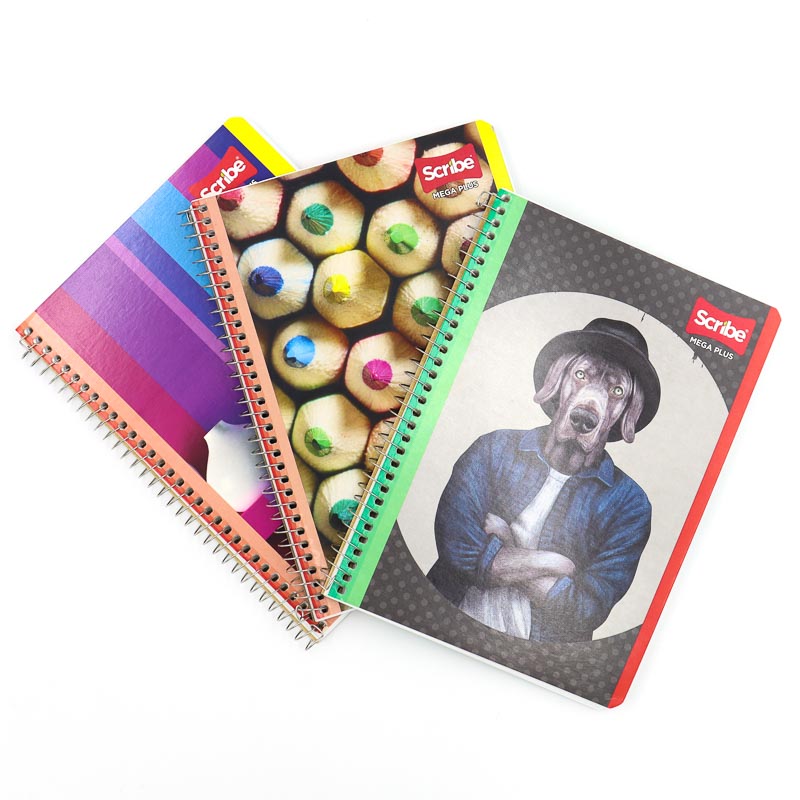 Cuaderno Scribe Mega Plus Espiral Frances 100h