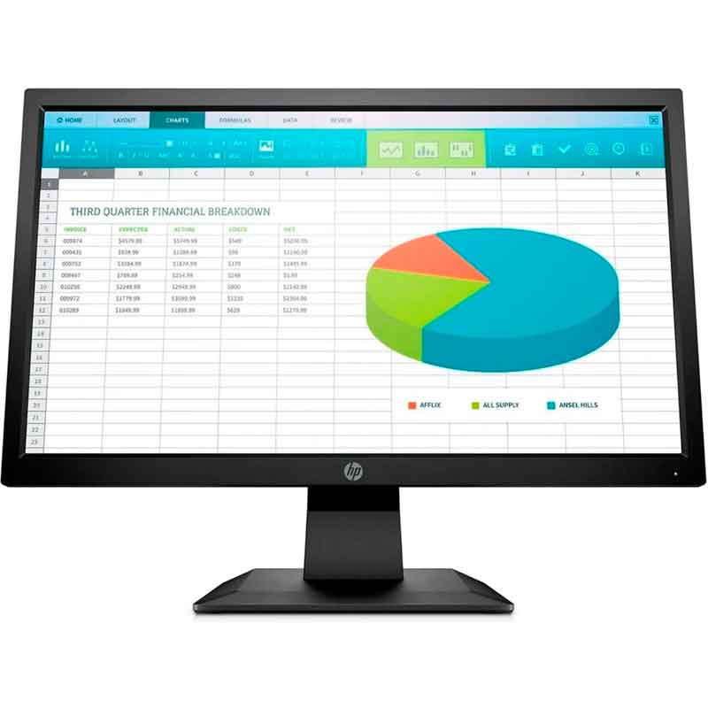 Monitor HP P204 19.5 Pulgadas Full HD VGA HDMI Negro