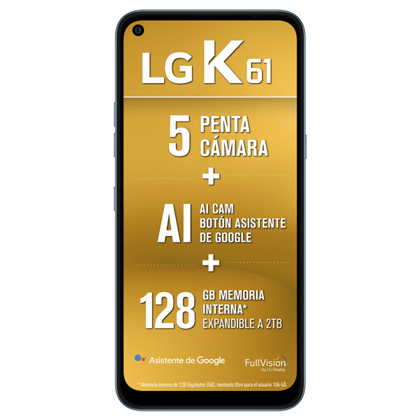 Celular LG LTE LM-Q630HA K61 Color BLANCO Telcel