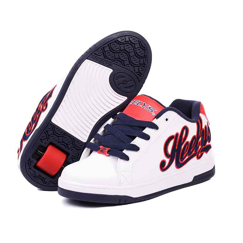 Tenis Patín Para Niño Heelys Color Blanco Con Una Rueda Desmontable