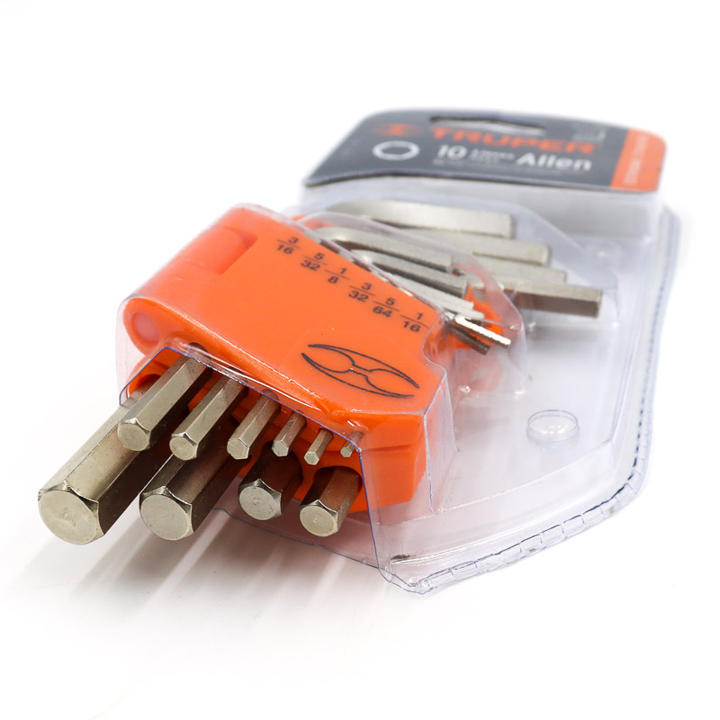 Juego Llaves Allen Alen Std Organizador 10 Pz Truper 15539