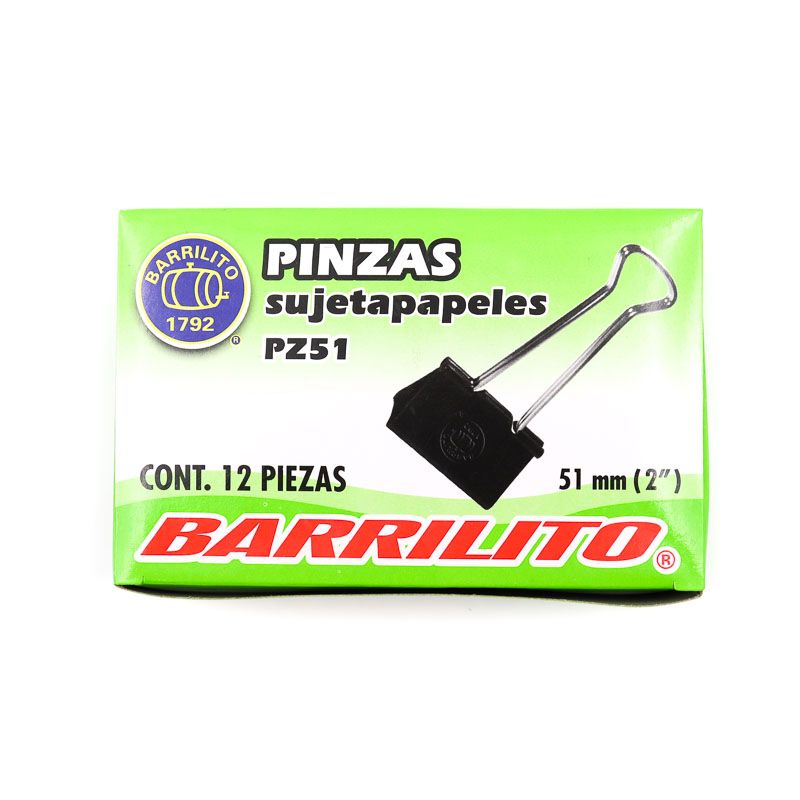 Clips Sujetadocumento Tipo Pinza 2 51mm Uso Rudo Barrilito