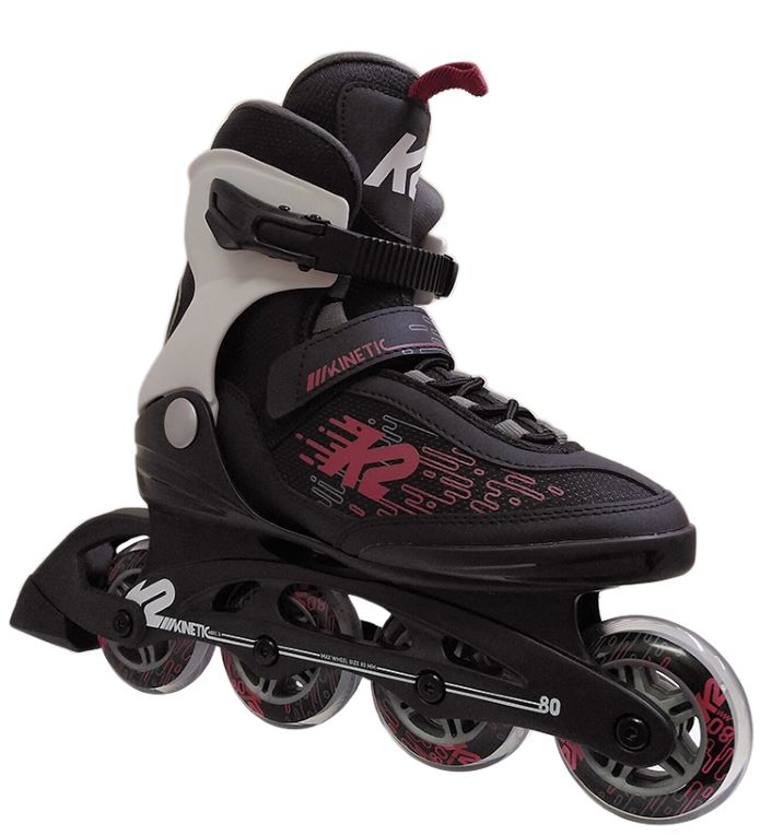 Patines K2 Kinetic 80 W Negro/Rosa