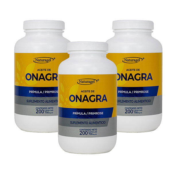 Onagra (Primula o Primrose) Naturagel Paquete de 3 frascos