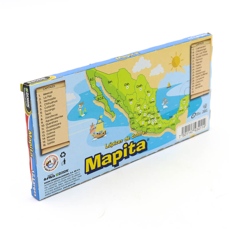 Lapices De Colores Mapita Redondo 12 Pzas