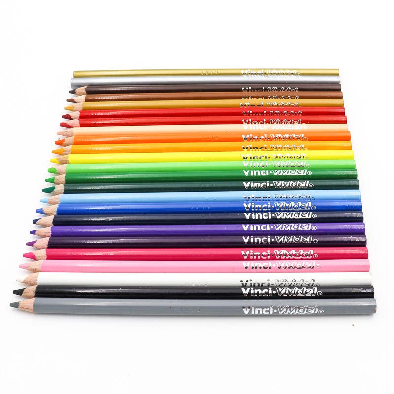 Lapices De Colores Vividel Redondo 24 Pzas