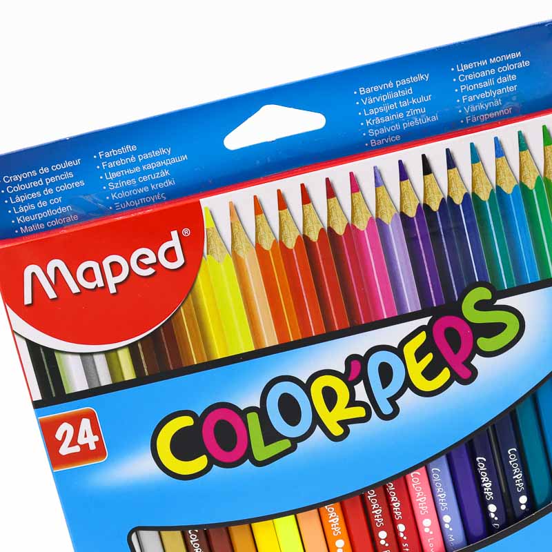 Lapices De Colores Maped Triangulares 24pzas Colorpeps