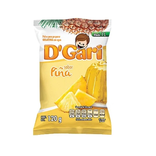 Gelatina En Polvo D'gari Sabor Piña