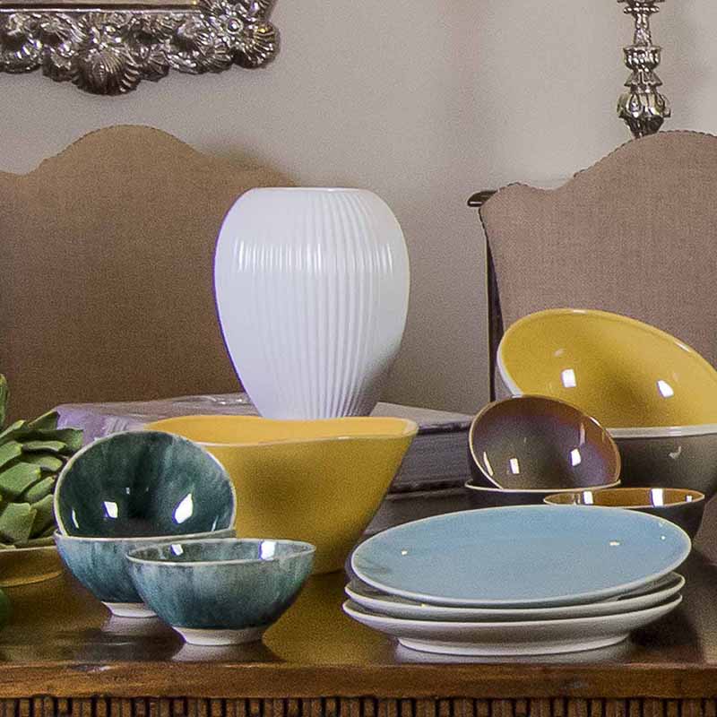 Plato Llano con DiseÃ±o Craquelado en Color Azul Turquesa de CerÃ¡mica ...