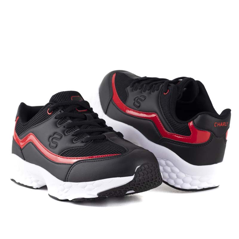 TENIS NEGROS MARCA CHARLY MOD.1029456 SPORT ORIGINALES
