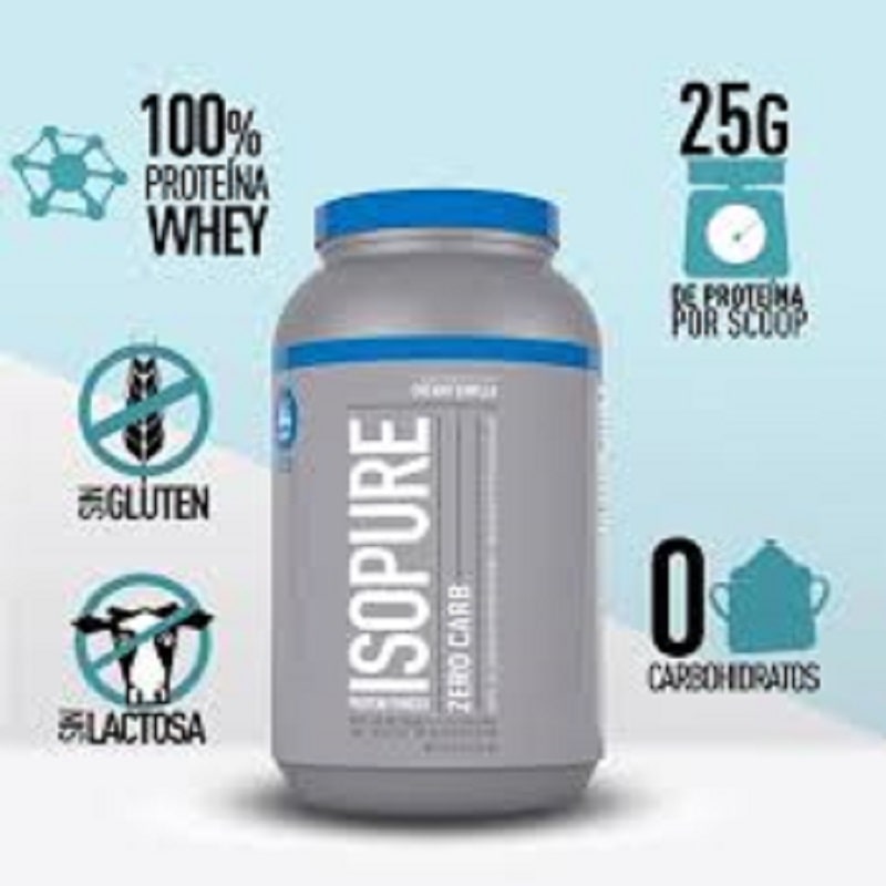 Proteina ISOPURE ZERO Carbs 3 lbs -Sabor VAINILLA