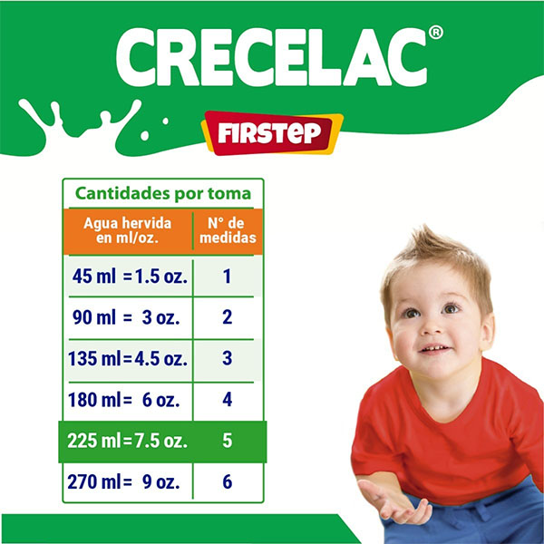 Fórmula Crecelac Firstep 1-3 Años 800gr