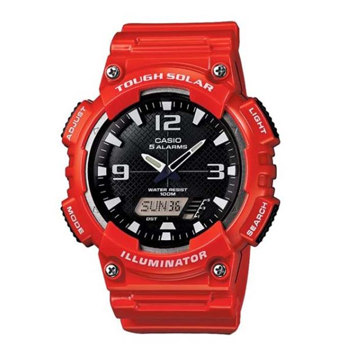 Reloj CASIO Hombre TOUCH SOLAR WORLD TIME Rojo