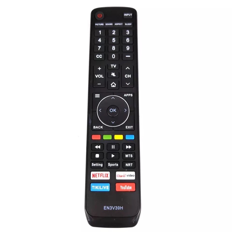 Control Remoto Para Pantalla Hisense Smart Tv 4k En3v39h