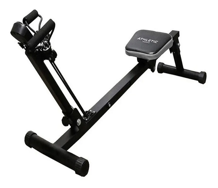 Máquina De Remo Con Monitor Remadora Negra Athletic Works