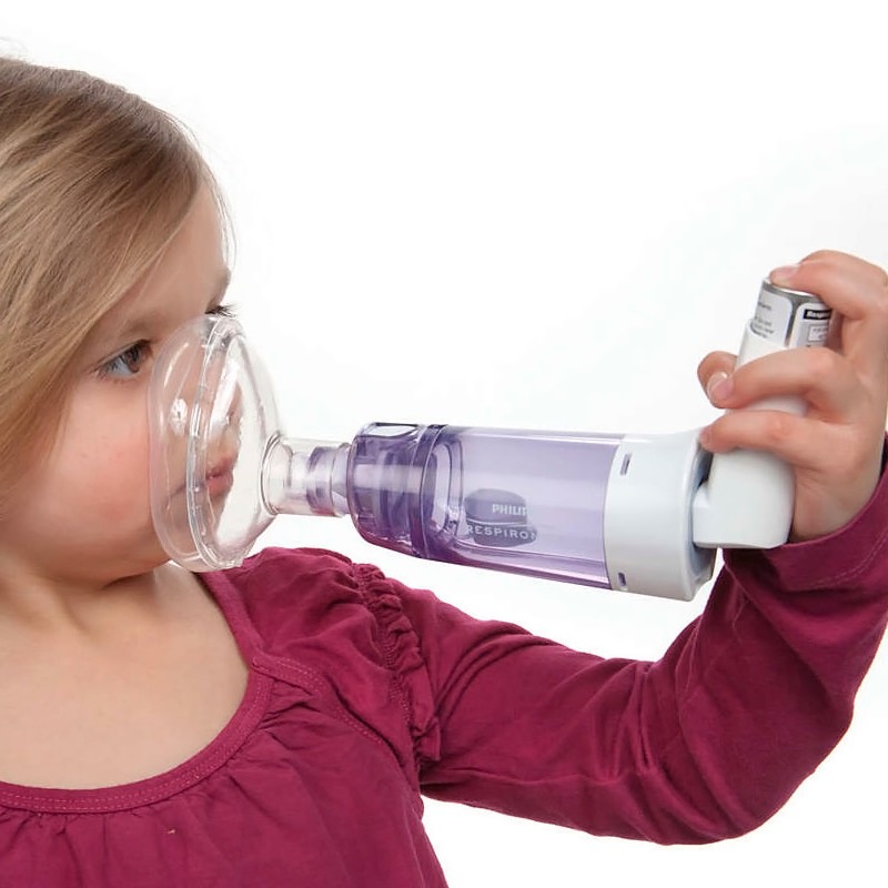 OPTICHAMBER DIAMOND INFANTIL PARA MEDICAMENTO INHALADO RESPIRONICS.