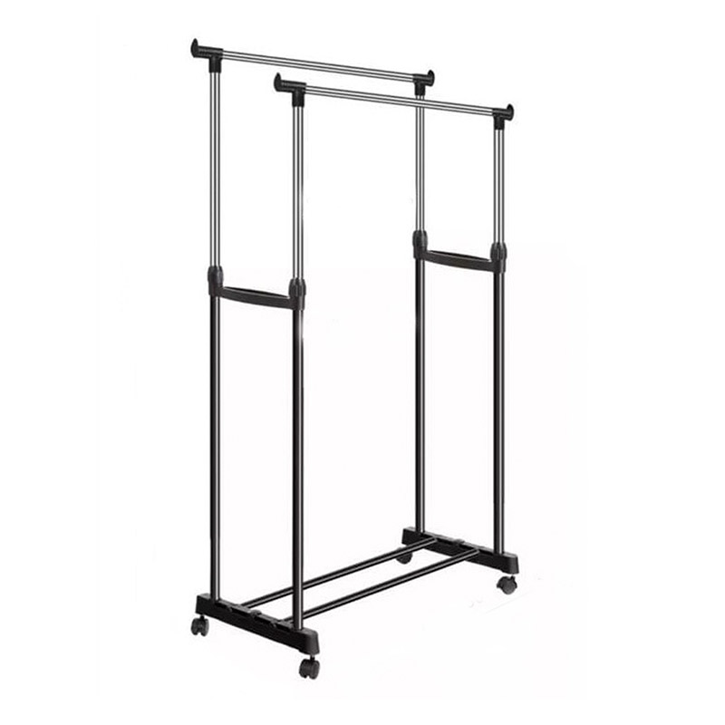 Rack para ropa con altura ajustable doble The Smart Home