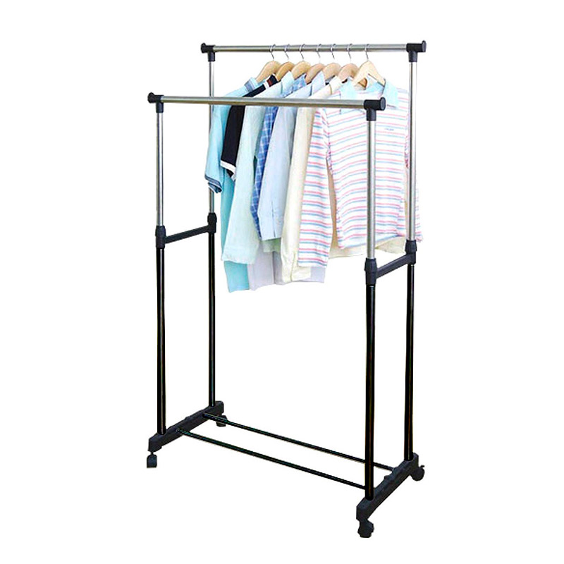 Rack para ropa con altura ajustable doble The Smart Home