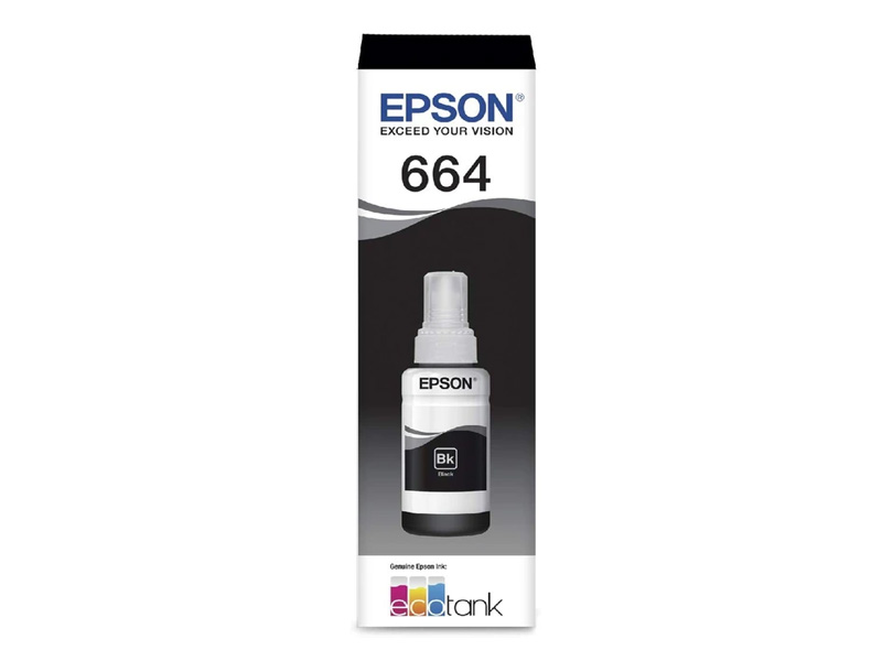 TINTA EPSON T6641 NEGRO L110 L120 L200 L210 L300 L310 L380 L350 L355 ...