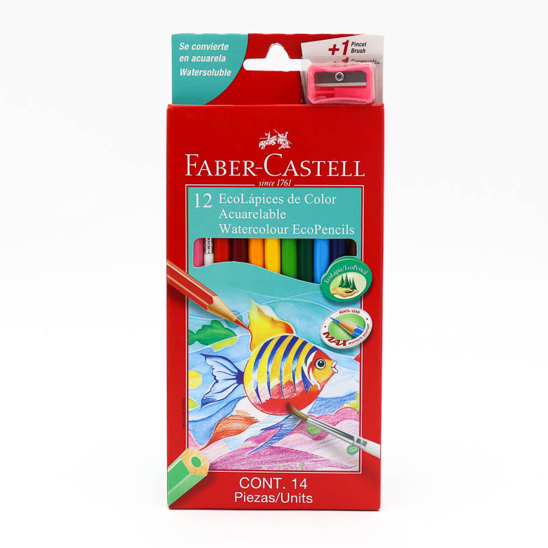 Lapices Acuarelables 12 Colores Faber Castell
