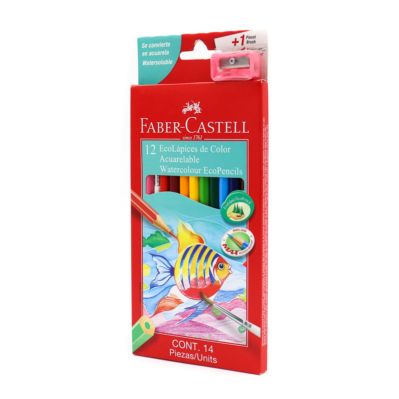 Lapices Acuarelables 12 Colores Faber Castell