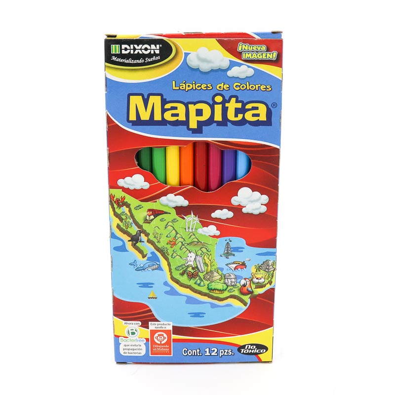 Lapices De Colores Mapita Redondo 12 Pzas