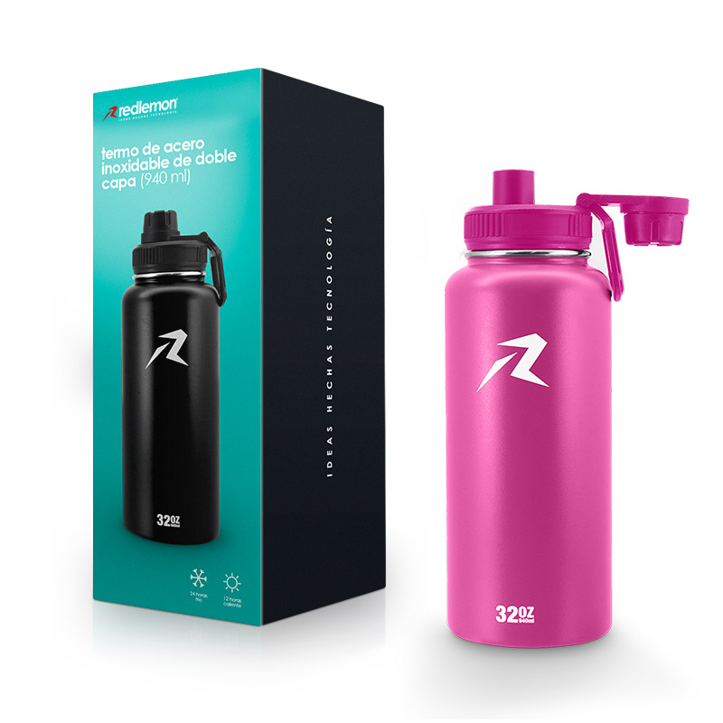 Redlemon Termo de Acero Inoxidable con Aislamiento Térmico, para Agua
