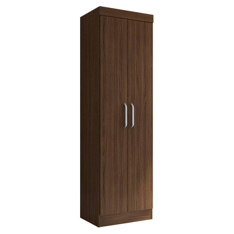 Mueble Armario Closet 2 Puertas + Estantes MDP Color Tabaco