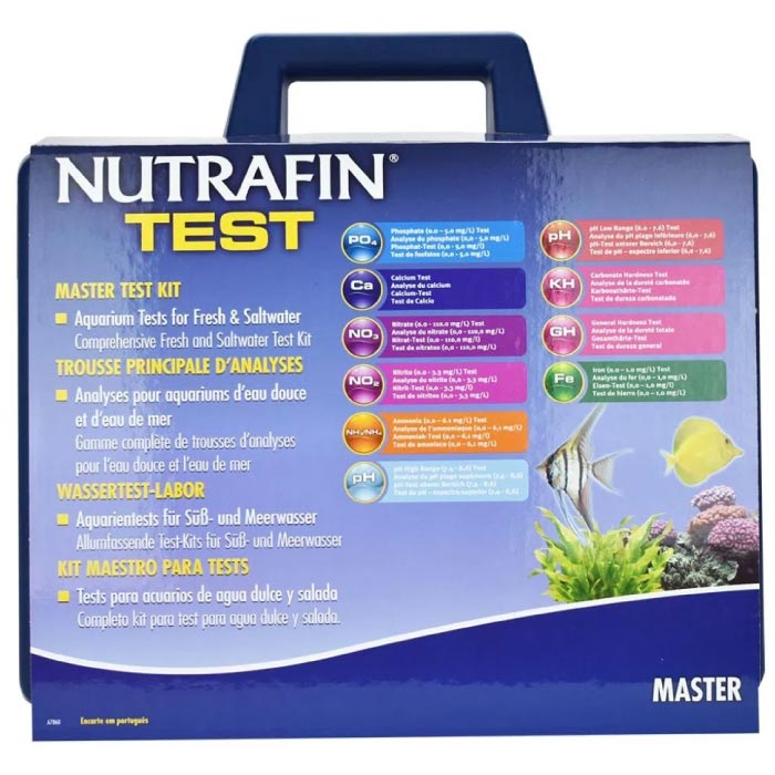 Fluval Test Kit Maestro Maletin Con 10 Pruebas Para Agua Dulce/Salada