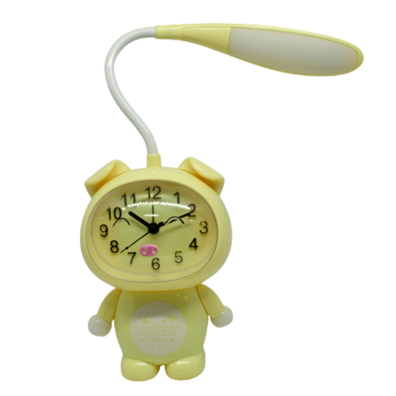 LAMPARA LED RECARGABLE CON RELOJ ANALOGICO INTEGRADO REQUIERE UNA PILA AA