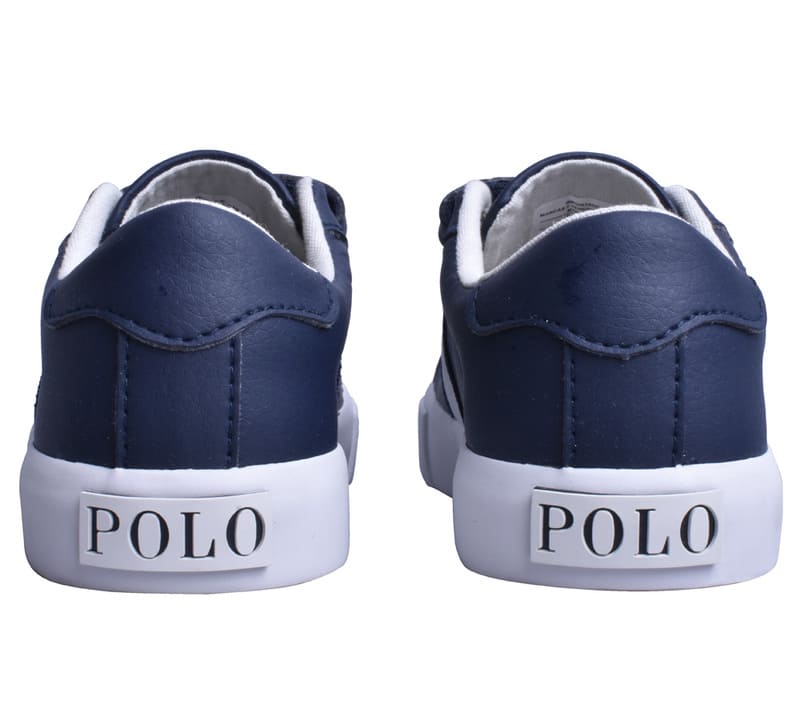Tenis Polo Ralph Lauren Para Niño De Tela Color Azul Marino